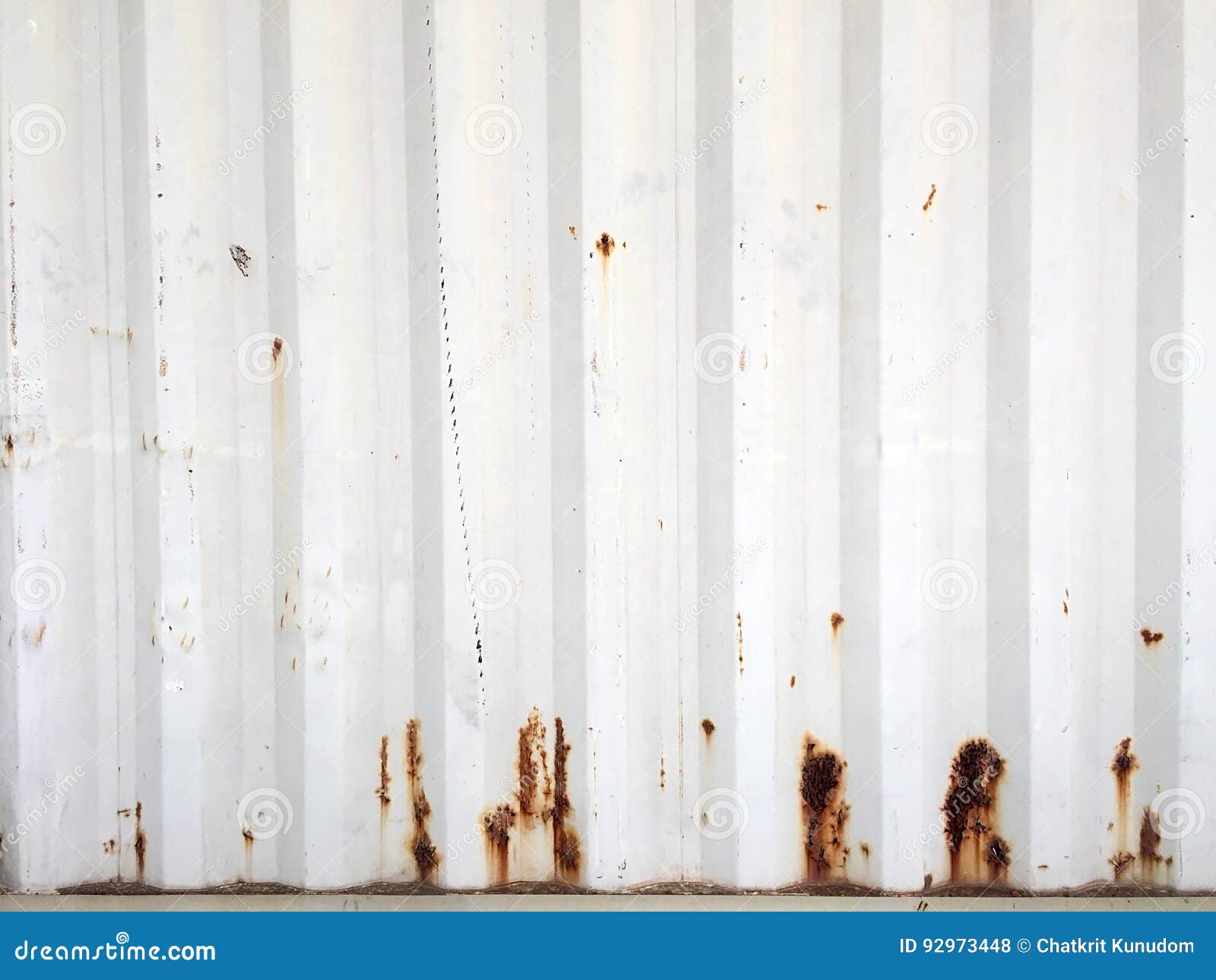 Rusty Metal Background with Old Layers of White Paint. Texture Rusted ...