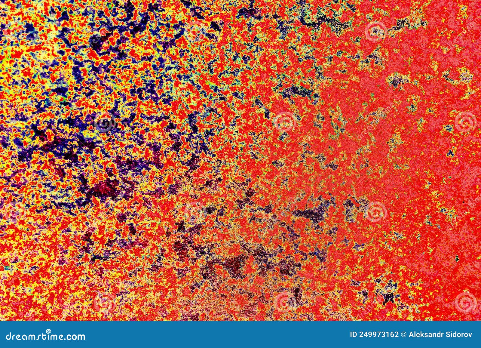 Rusty Metal Background. Texture of Colored Steel. Changed Color Scheme ...