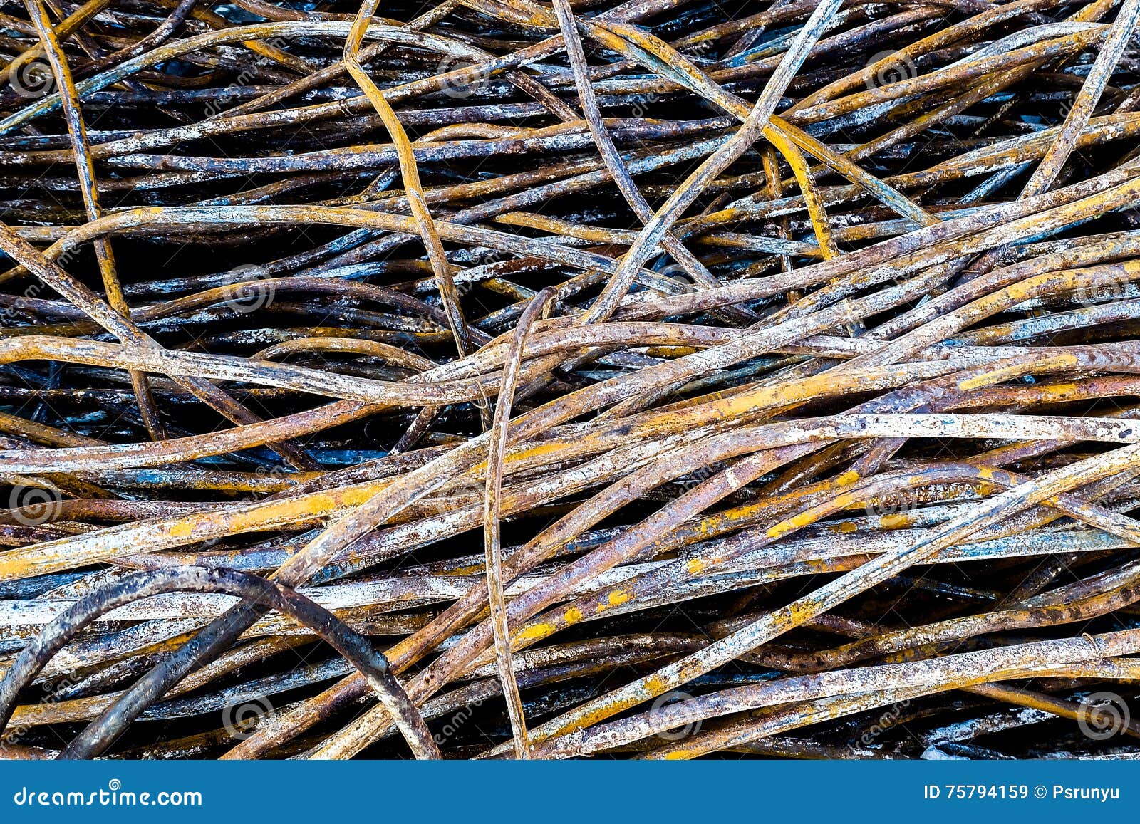 Rusty metal bars stock image. Image of equipment, destruction - 75794159