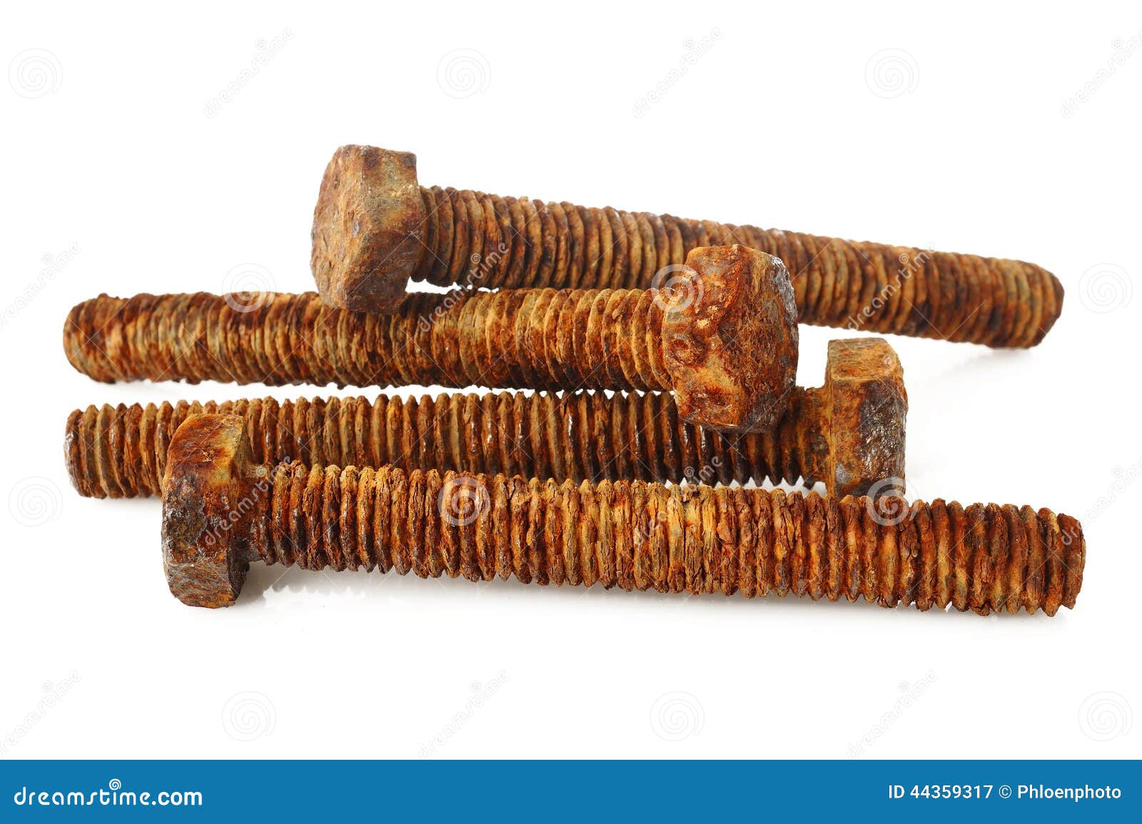 Rusty metal bolts stock image. Image of strength, rusted - 44359317