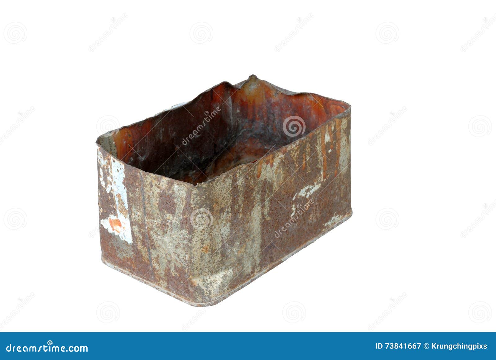 Rusty metal box stock image. Image of iron, packing, rusty - 73841667