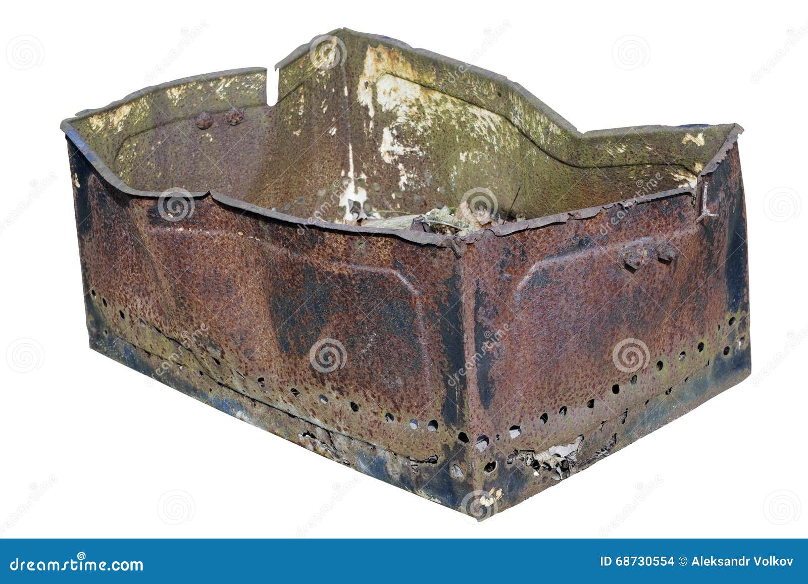 The rusty metal box stock photo. Image of white, container - 68730554