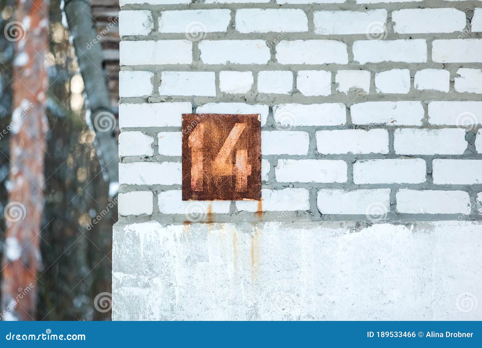 Rusty metal and brick wall stock photo. Image of brick - 189533466