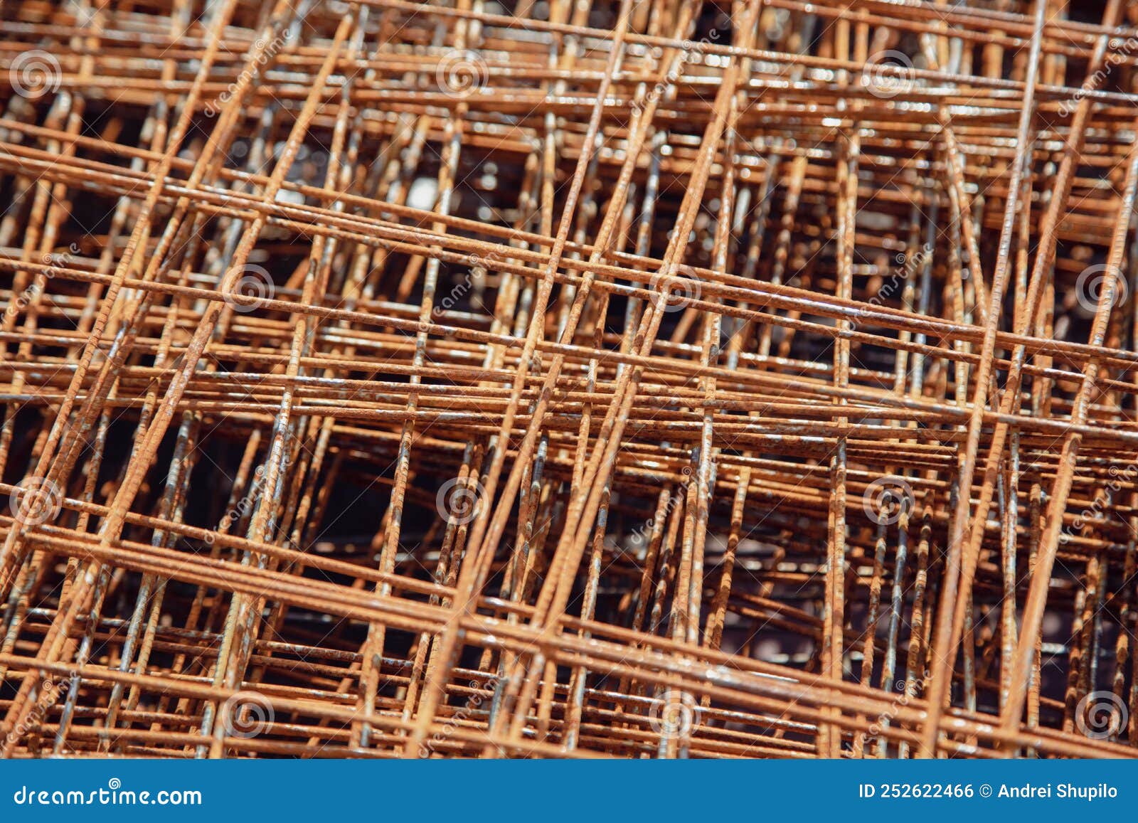 Rusty Metal for Building a House. Stock Photo - Image of concrete ...