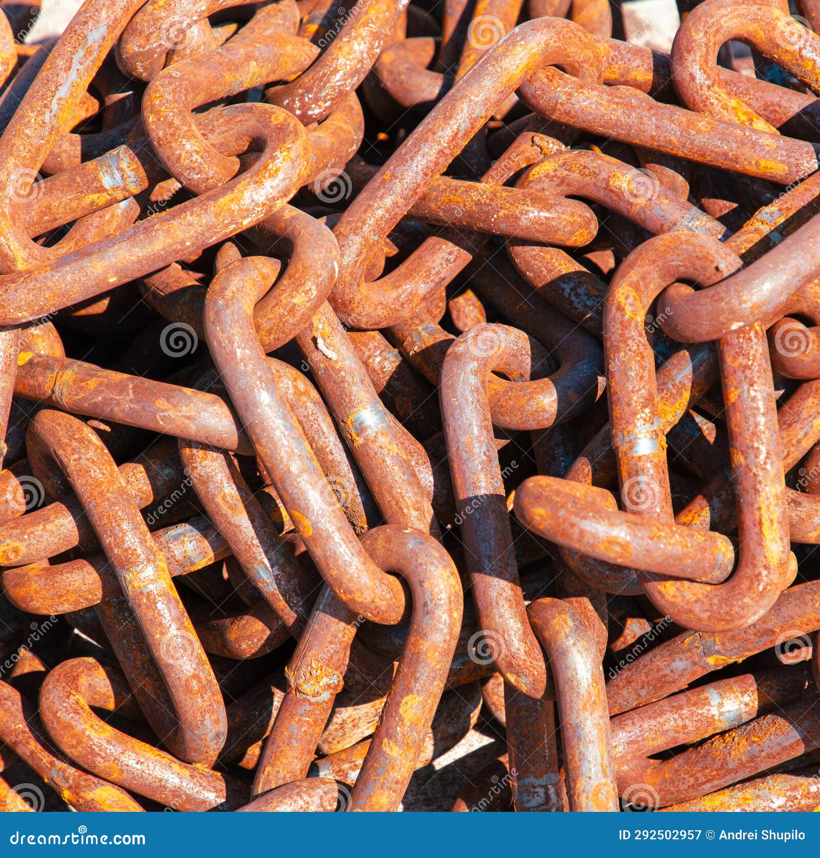 Rusty Metal Chain As a Background Stock Image - Image of metallic ...