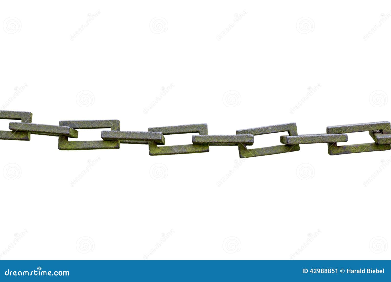 Rusty Metal Chain Isolated on White Stock Illustration - Illustration ...