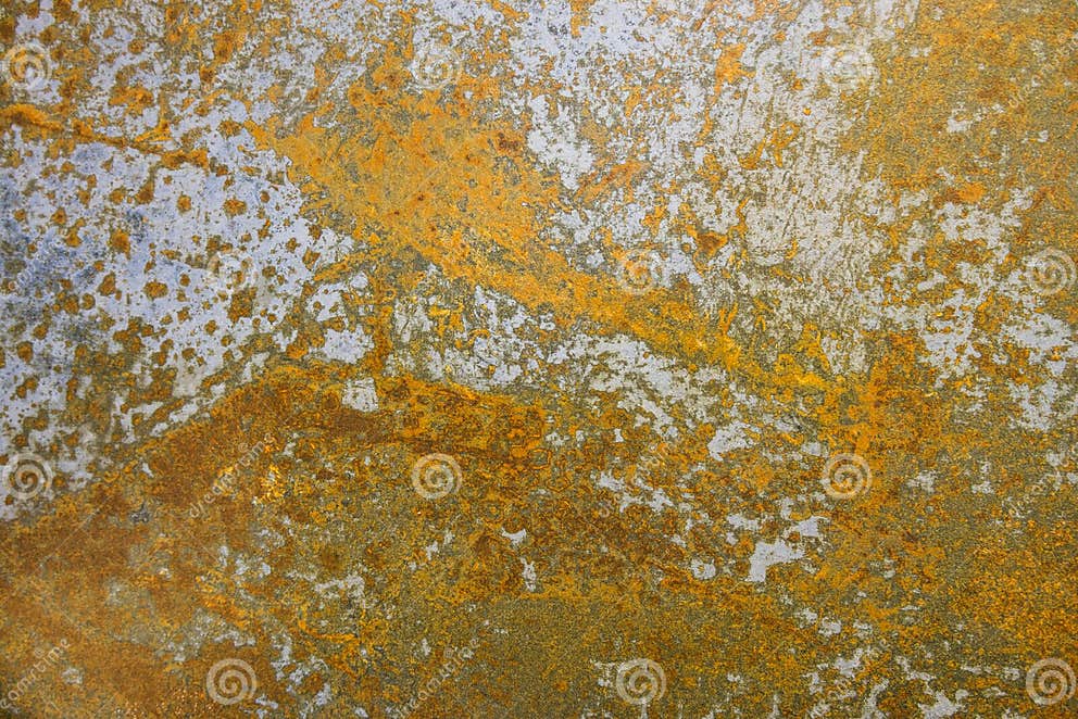Rusty Metal with Corrosion and Deep Crack on the Texture of the Surface Stock Image - Image of ...