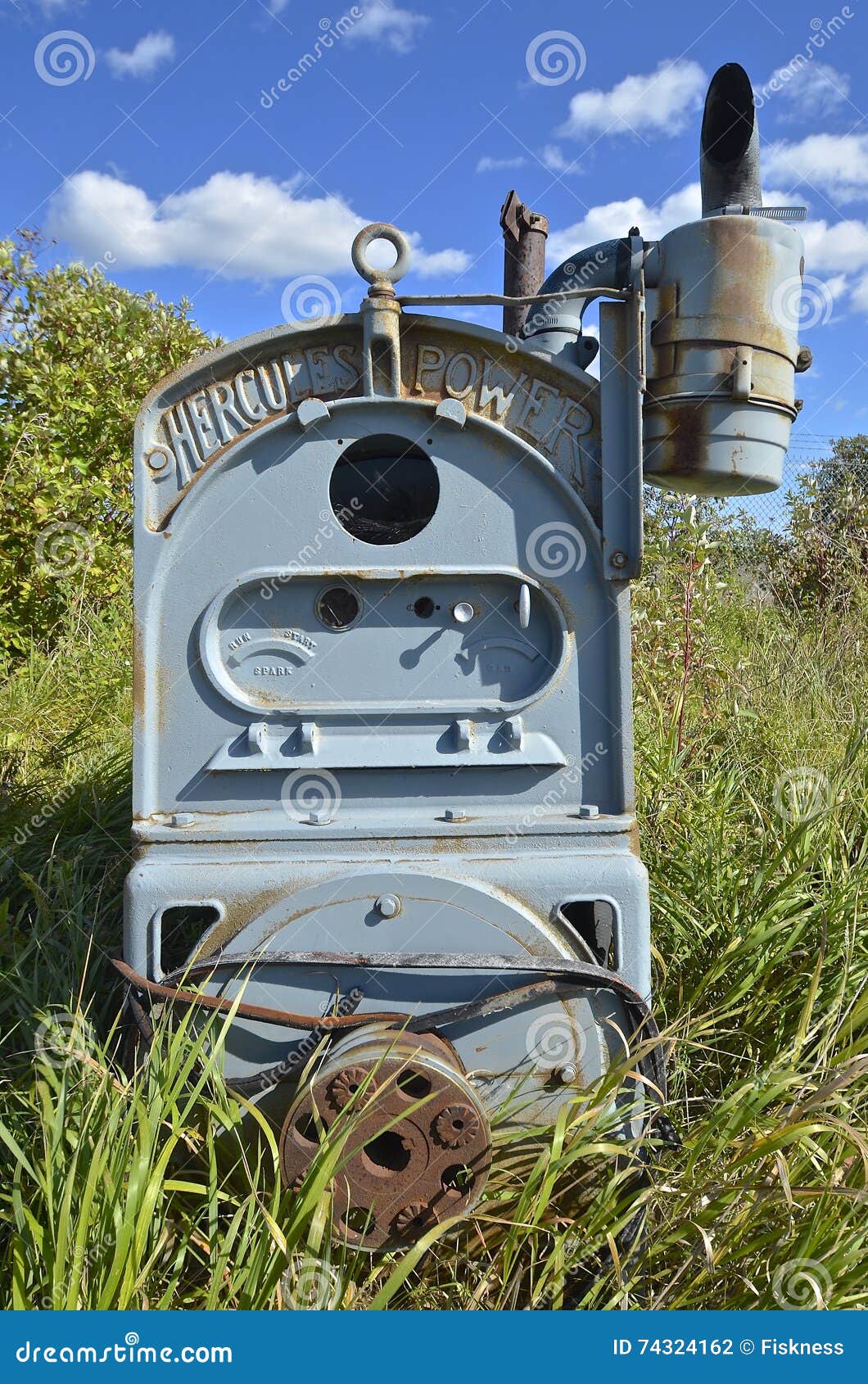 Hercules Power engine editorial photography. Image of salvage - 74324162