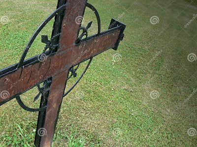 Rusty Metal Cross stock image. Image of iron, cross, religion - 1376221