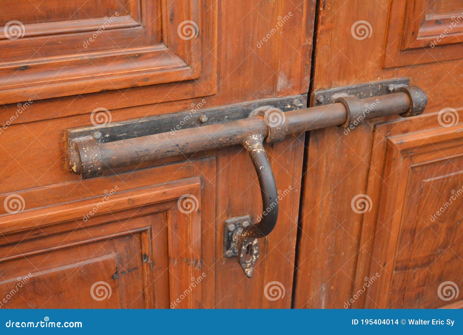 Rusty Metal Door Lock of the Museum Stock Photo - Image of unlock, open ...