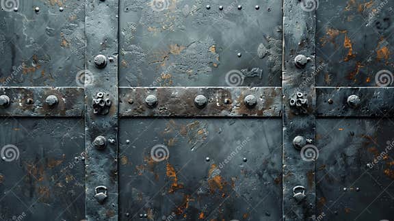 Rusty metal door texture stock illustration. Illustration of blemish ...