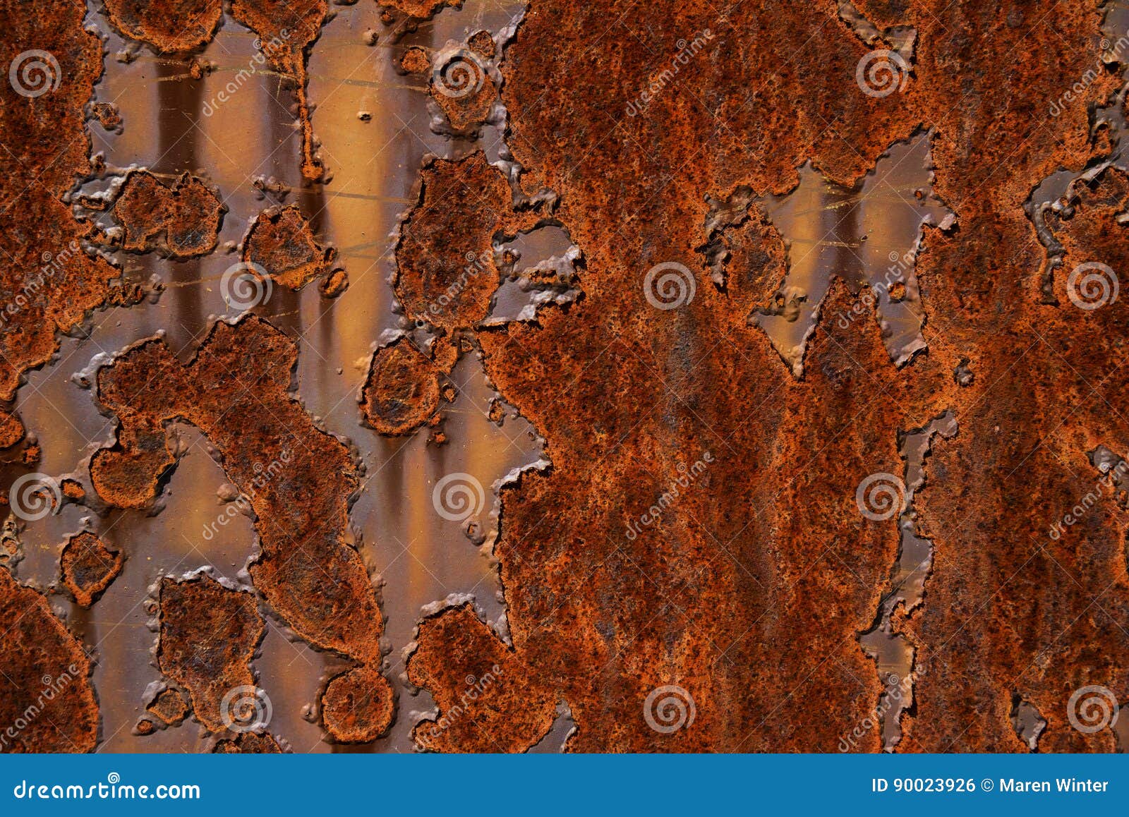 Rusty Metal with Flaking Paint, Abstract Background Texture Stock Photo ...