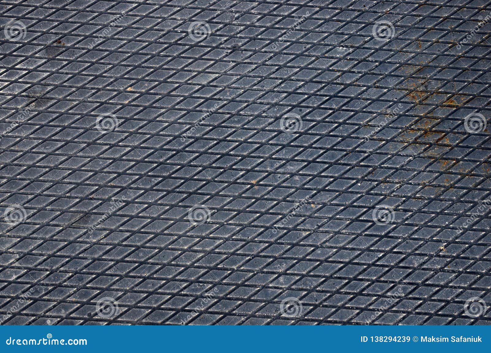 Rusty Metal Floor, Covering. Diamond-shaped Rusty Metallic Coating ...