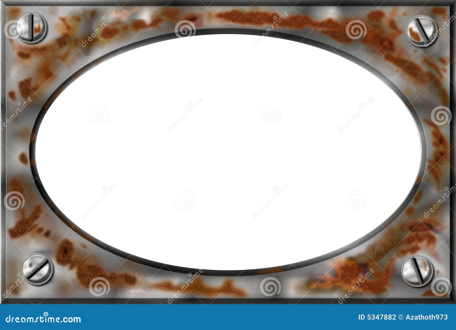 Rusty Metal Frame, Bitmap stock illustration. Illustration of screws ...