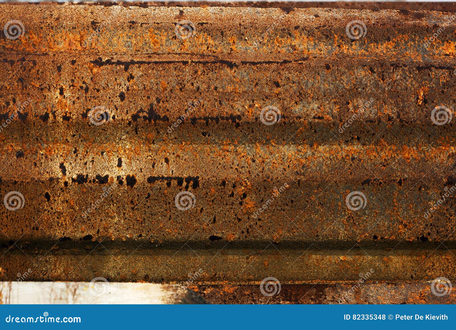 Rusty Metal Guardrail Background Stock Photo - Image of obsolete, steel ...
