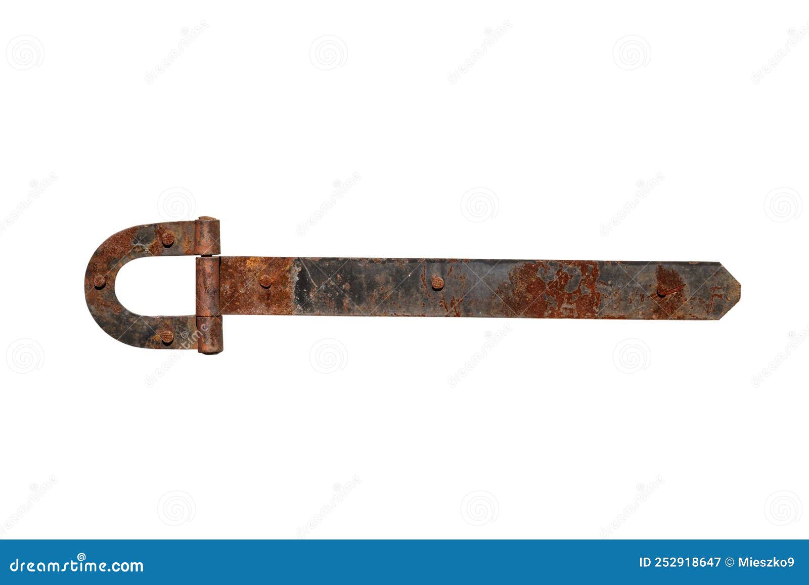 Rusty metal door hinge stock image. Image of rusting - 252918647