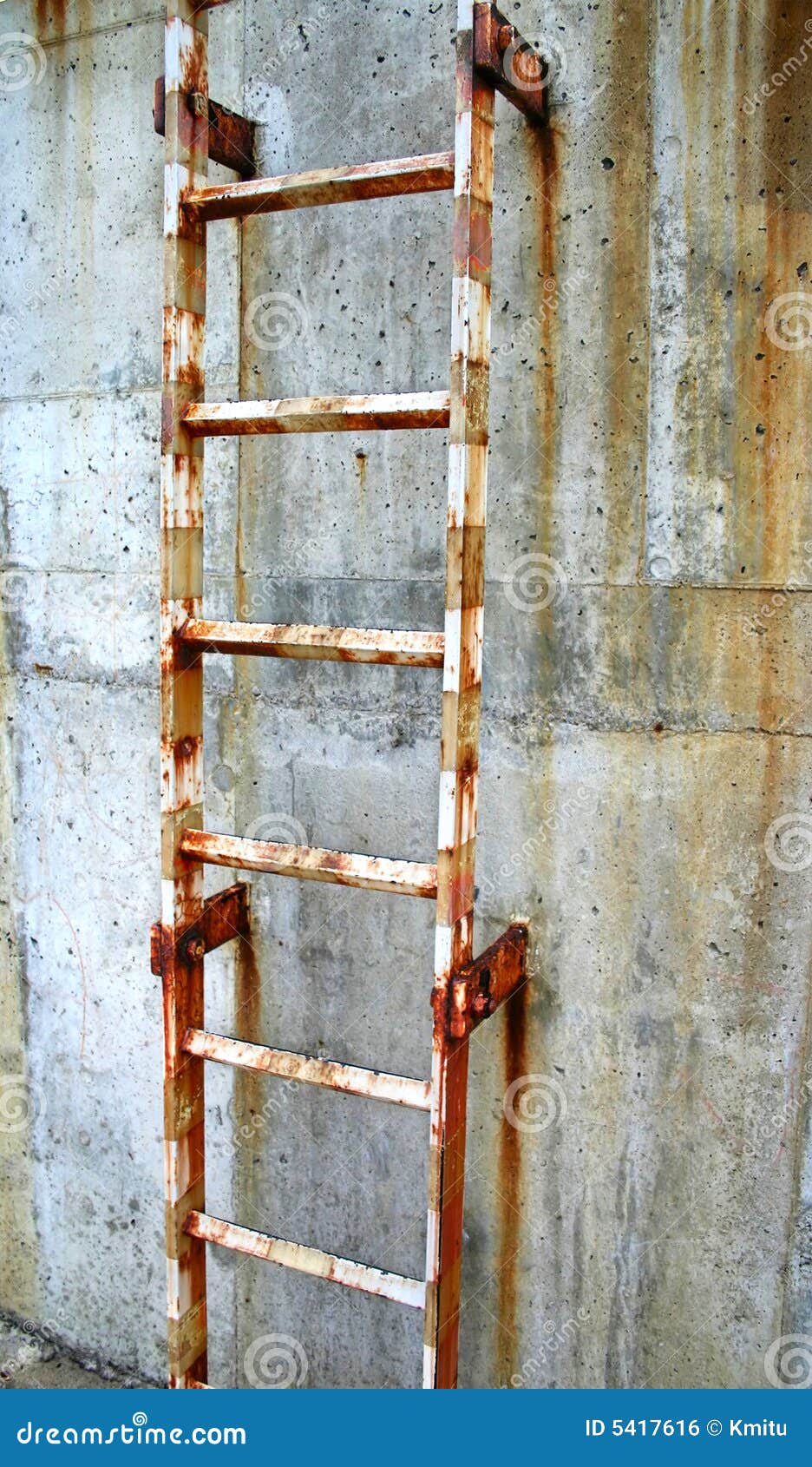 Rusty Metal Ladder stock photo. Image of bolted, dangerous - 5417616