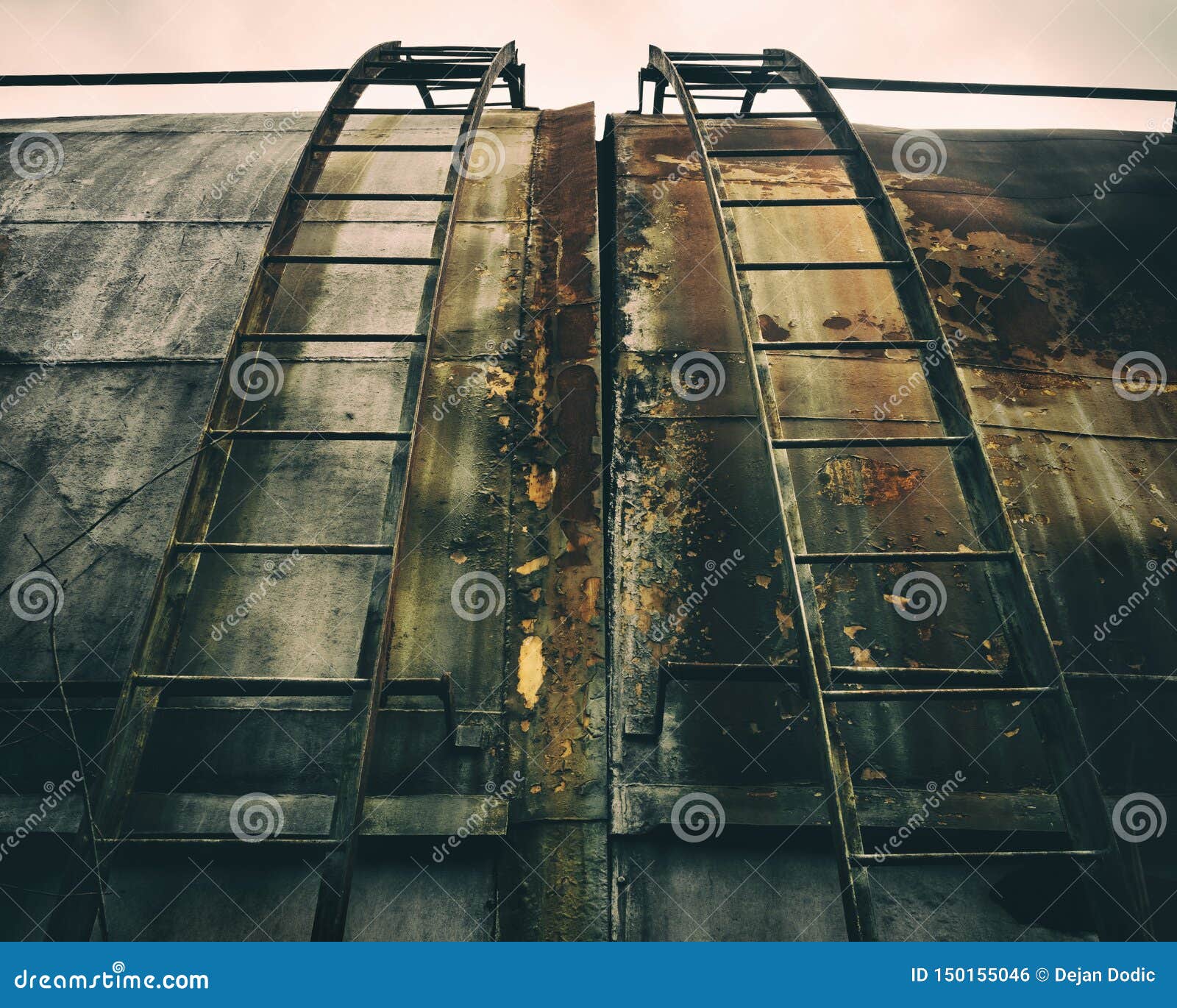 Rusty Metal Object Abandoned Stock Photo - Image of harrowing, urbex ...