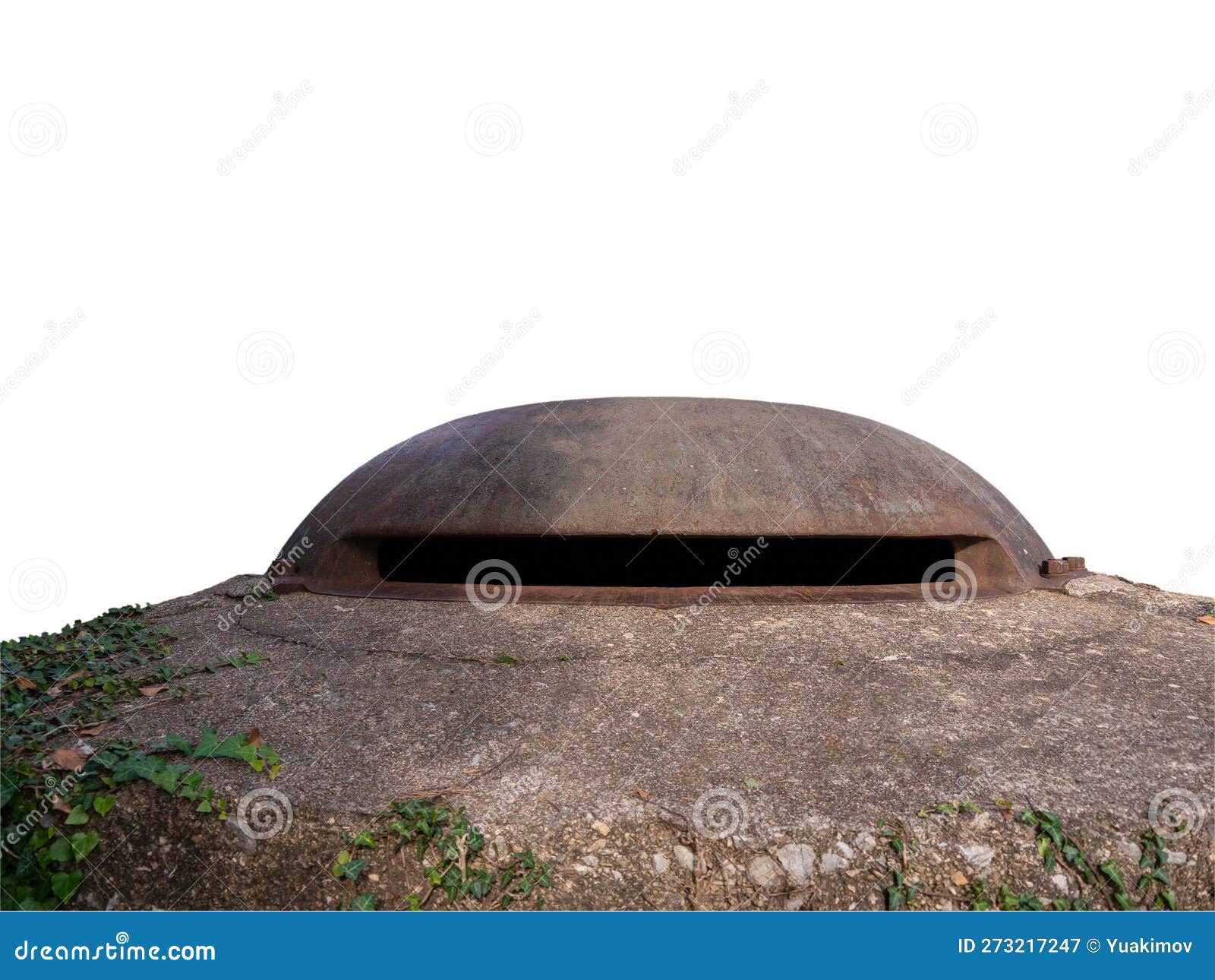 Rusty Metal Military Bunker Cap Close Front View Stock Image - Image of ...