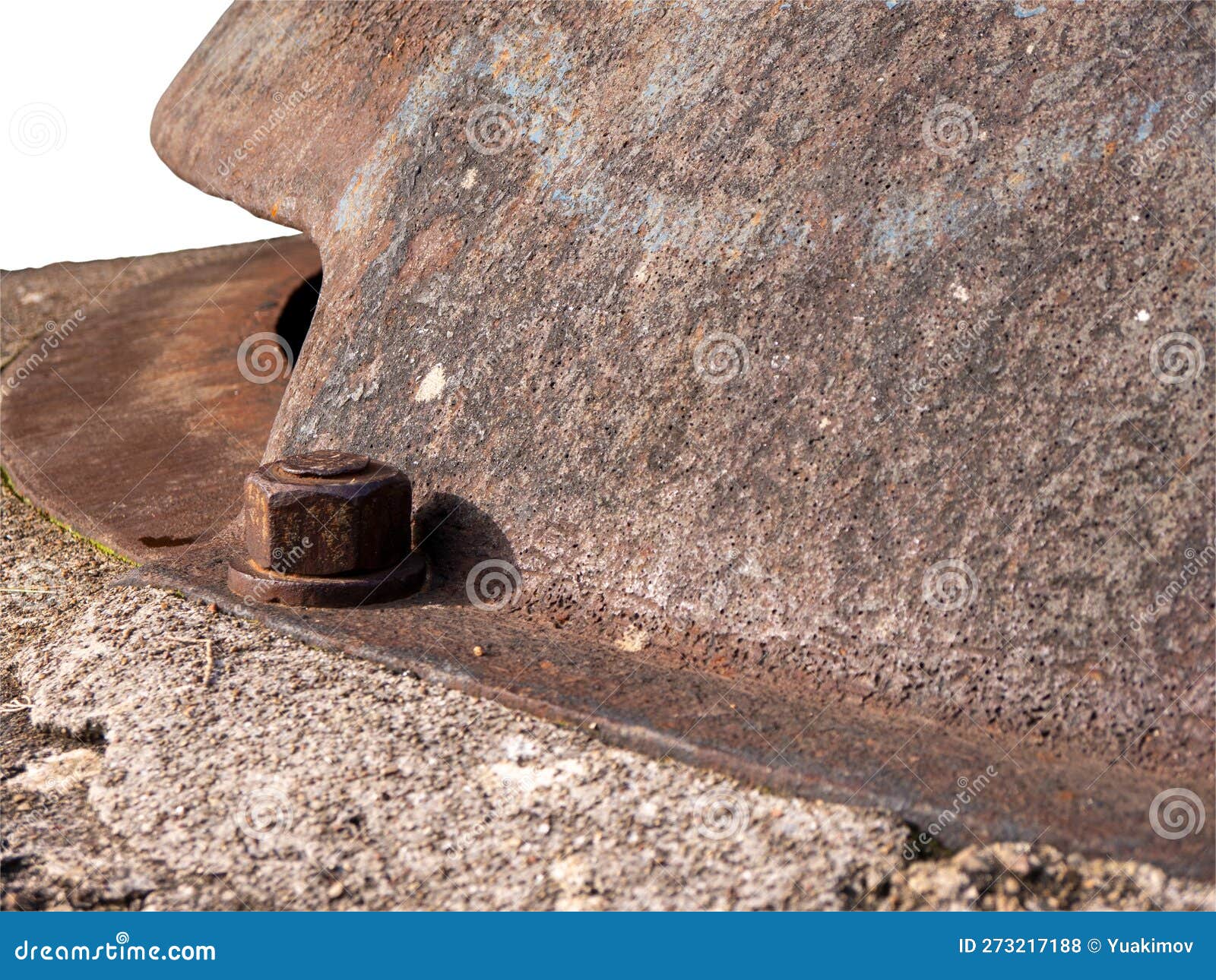 Rusty Metal Military Bunker Cap Close Side View Stock Photo - Image of ...