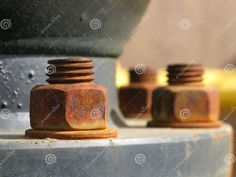 Rusty metal nut stock photo. Image of effect, plant, close - 8878010
