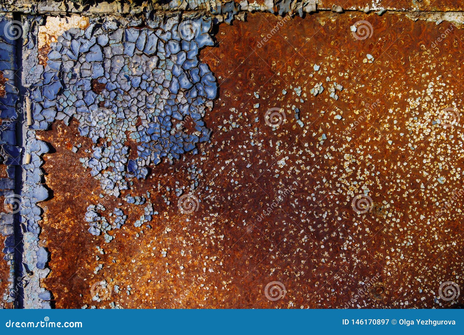 Rusty Wall Texture. Cracked Paint Stock Image - Image of backdrop ...