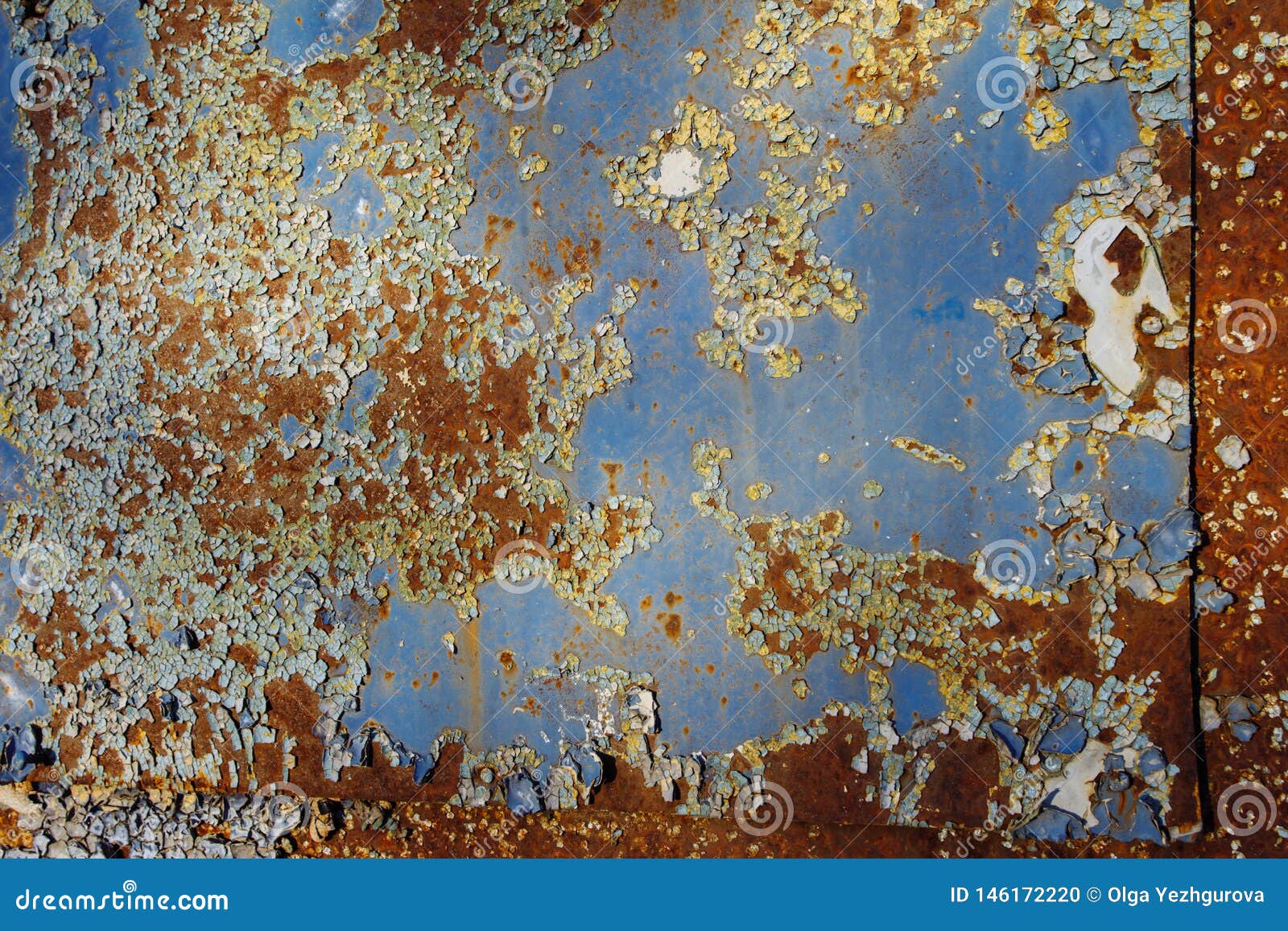 Rusty Wall Texture. Cracked Paint Stock Photo - Image of material, grey ...