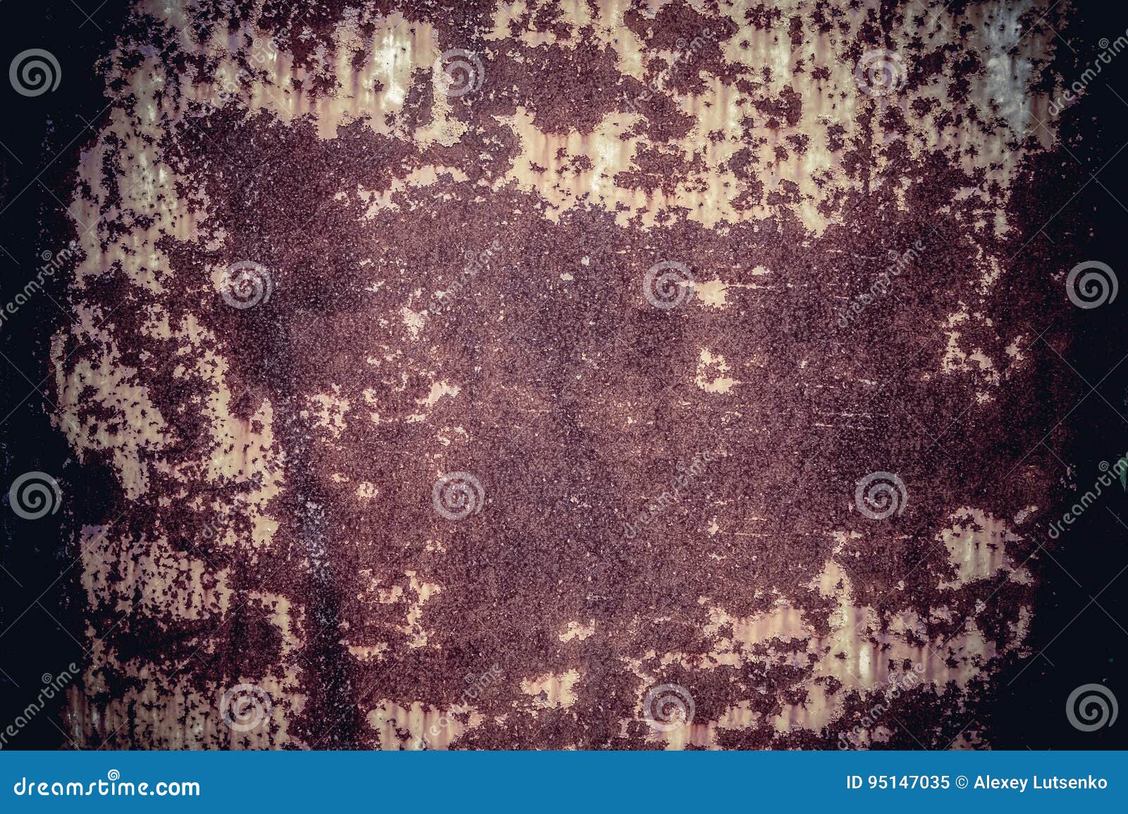Rusty Metal Painted Old Surface Stock Image - Image of metallic ...