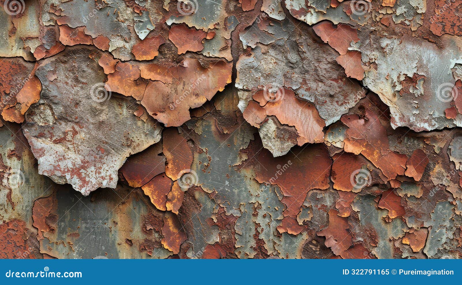 Rusty Metal Panel Displays a Worn Appearance, with Signs of Rust and ...