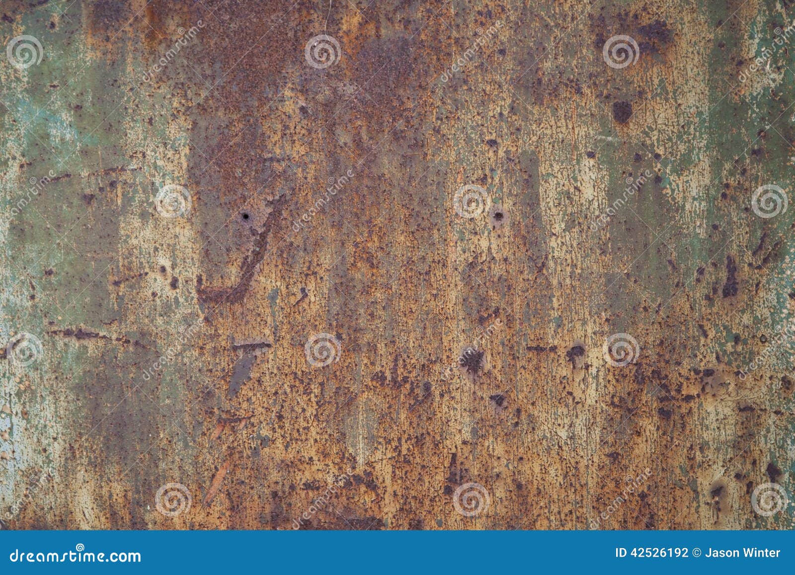 Rusty Metal Panel stock photo. Image of warn, faded, background - 42526192