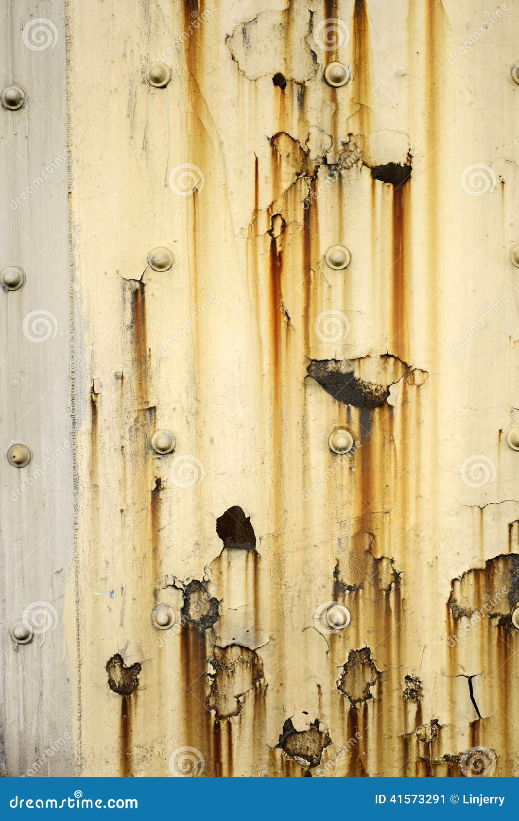 Rusty metal panel stock image. Image of paint, damaged - 41573291
