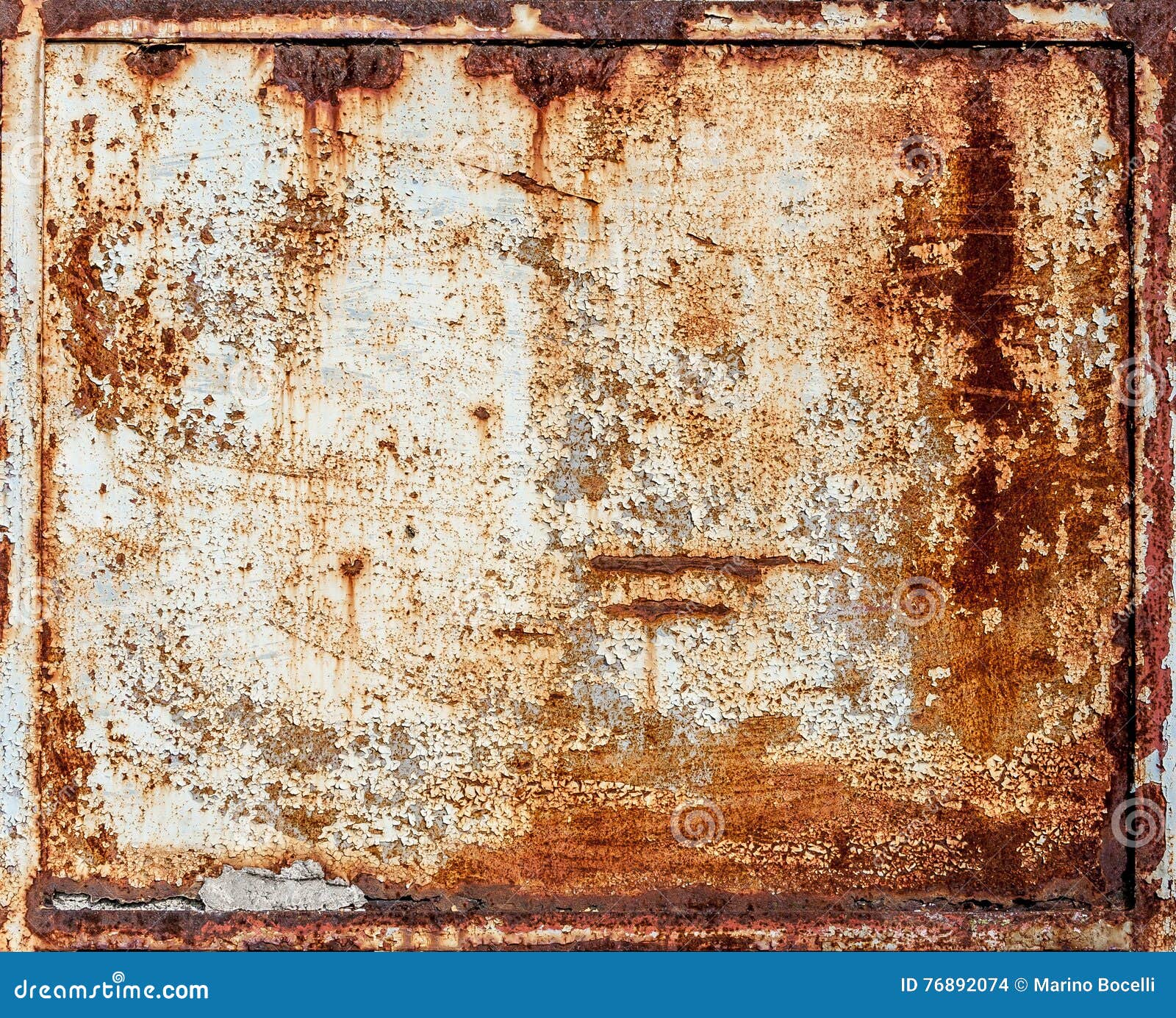 Rusty metal panel stock photo. Image of corrosion, grungy - 76892074