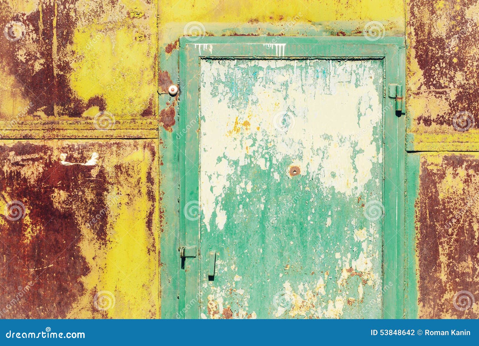 Rusty Metal Panel Textured Wallpaper Background Stock Photo - Image of ...