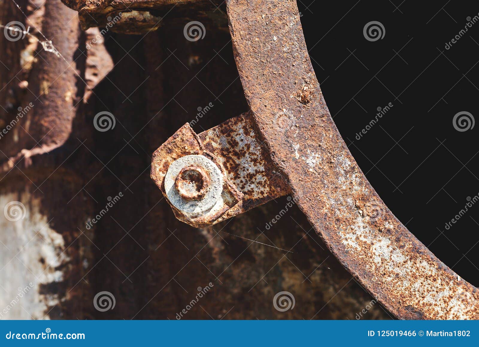 Rusty metal parts stock photo. Image of structure, support - 125019466