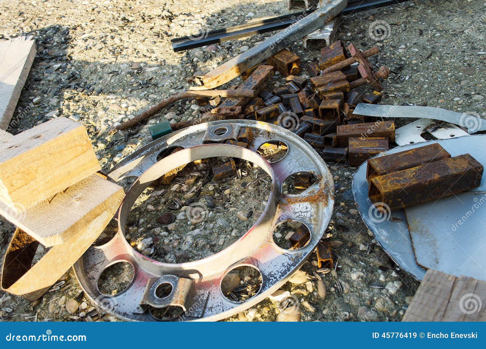 Rusty Metal Parts stock image. Image of hardware, design - 45776419