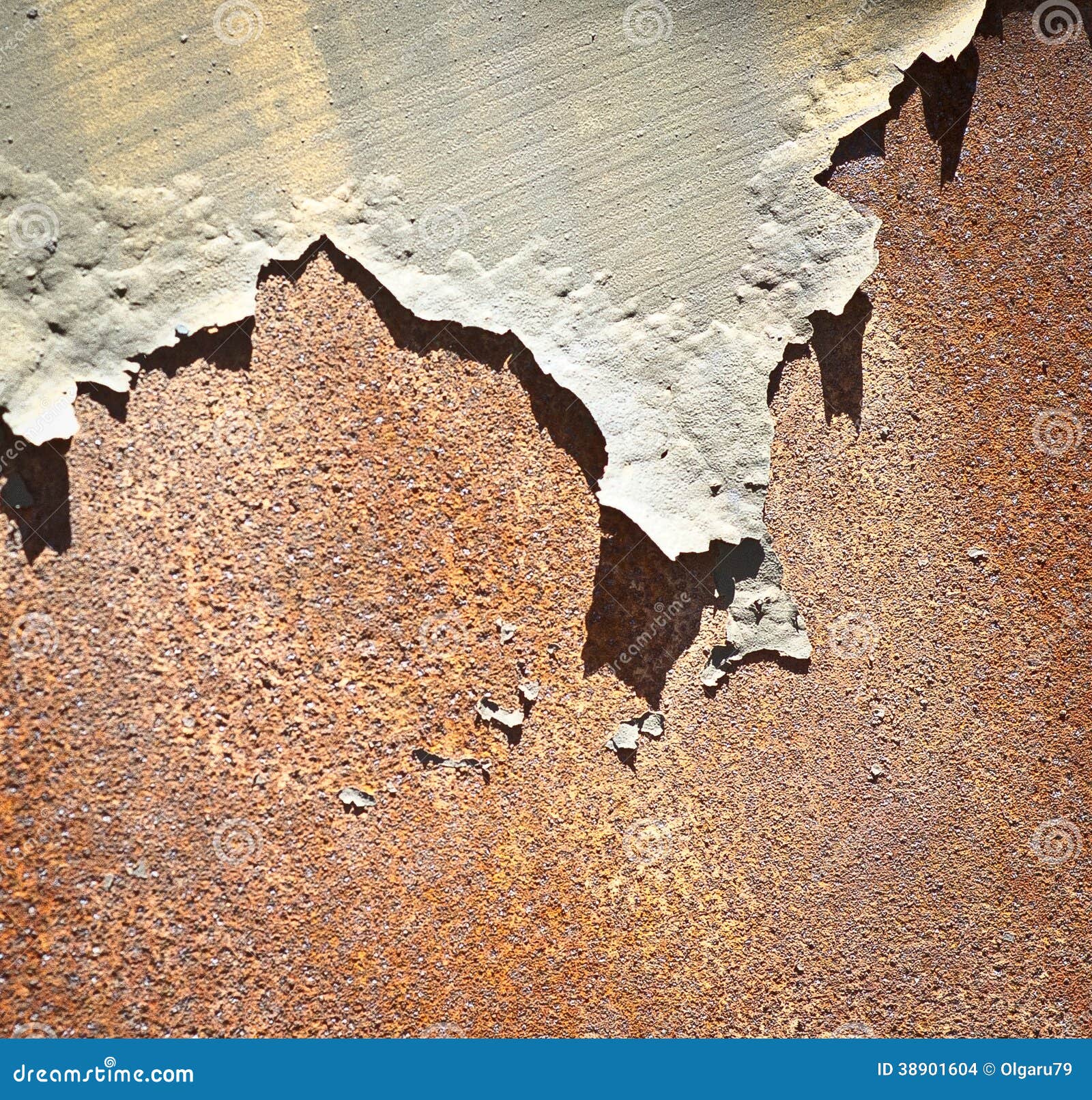 Rusty Metal & Peeled Paint Stock Photo - Image of decayed, oxidized ...