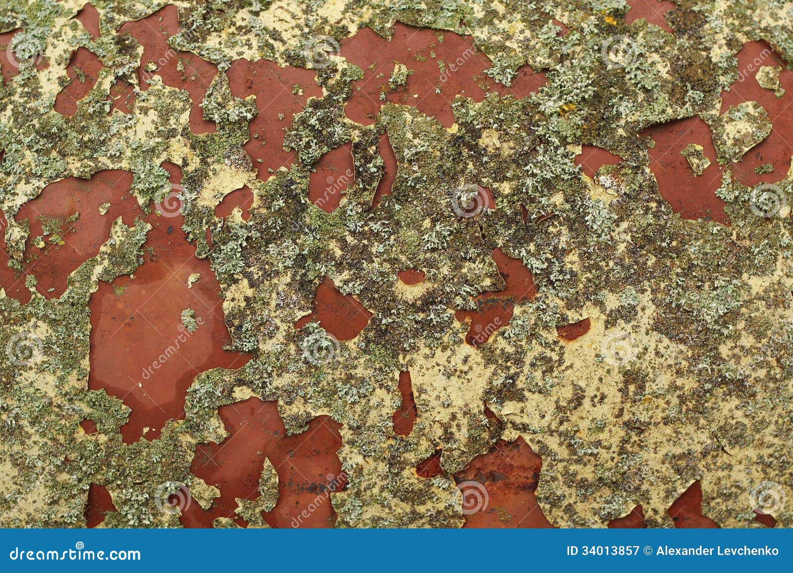 Rusty Metal with Peeling Paint Stock Image - Image of peeling, frayed ...