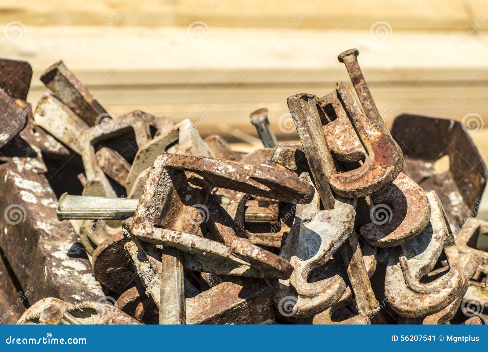 Rusty metal stock image. Image of corroded, scattered - 56207541