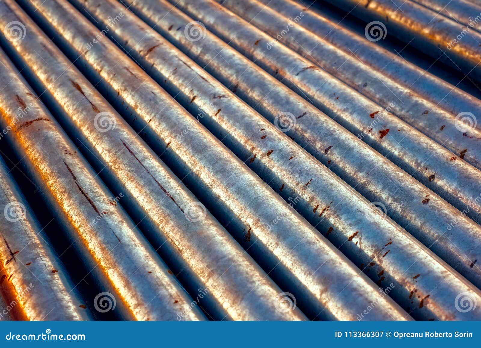 Rusty metal pipes stock image. Image of objects, environment - 113366307