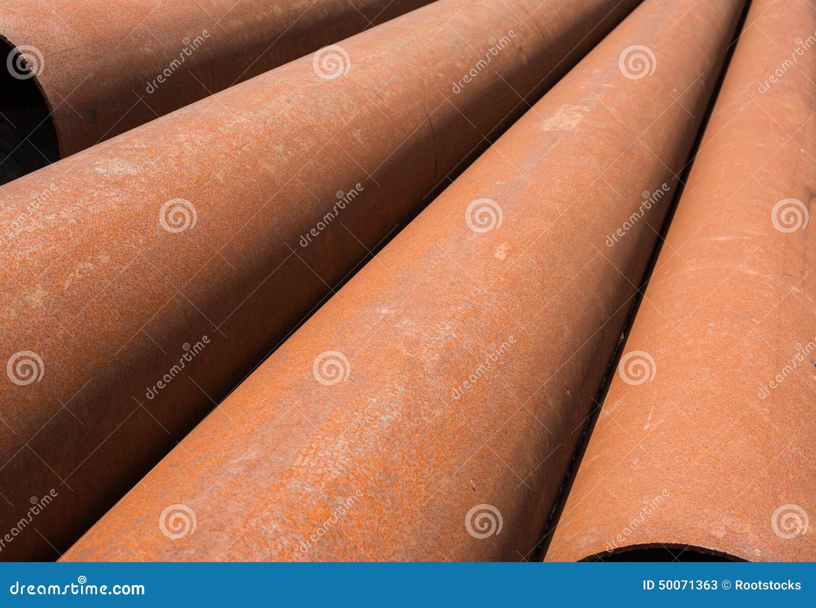 Rusty metal pipes stack stock image. Image of cylinder - 50071363