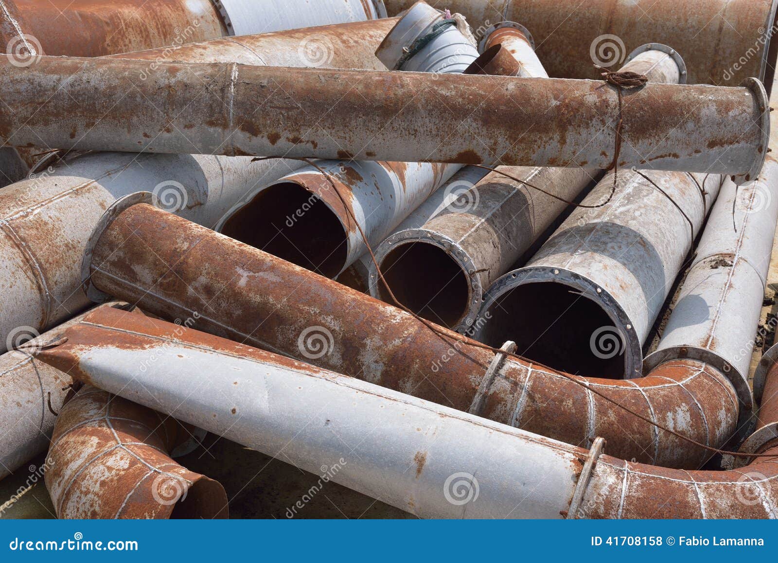 Rusty metal pipes stock photo. Image of iron, curve, industry - 41708158