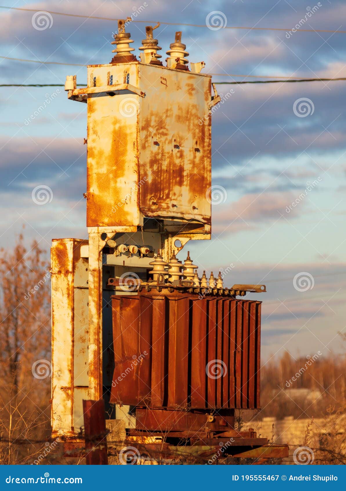 Rusty Metal Power Plant in Nature Stock Image - Image of machinery ...