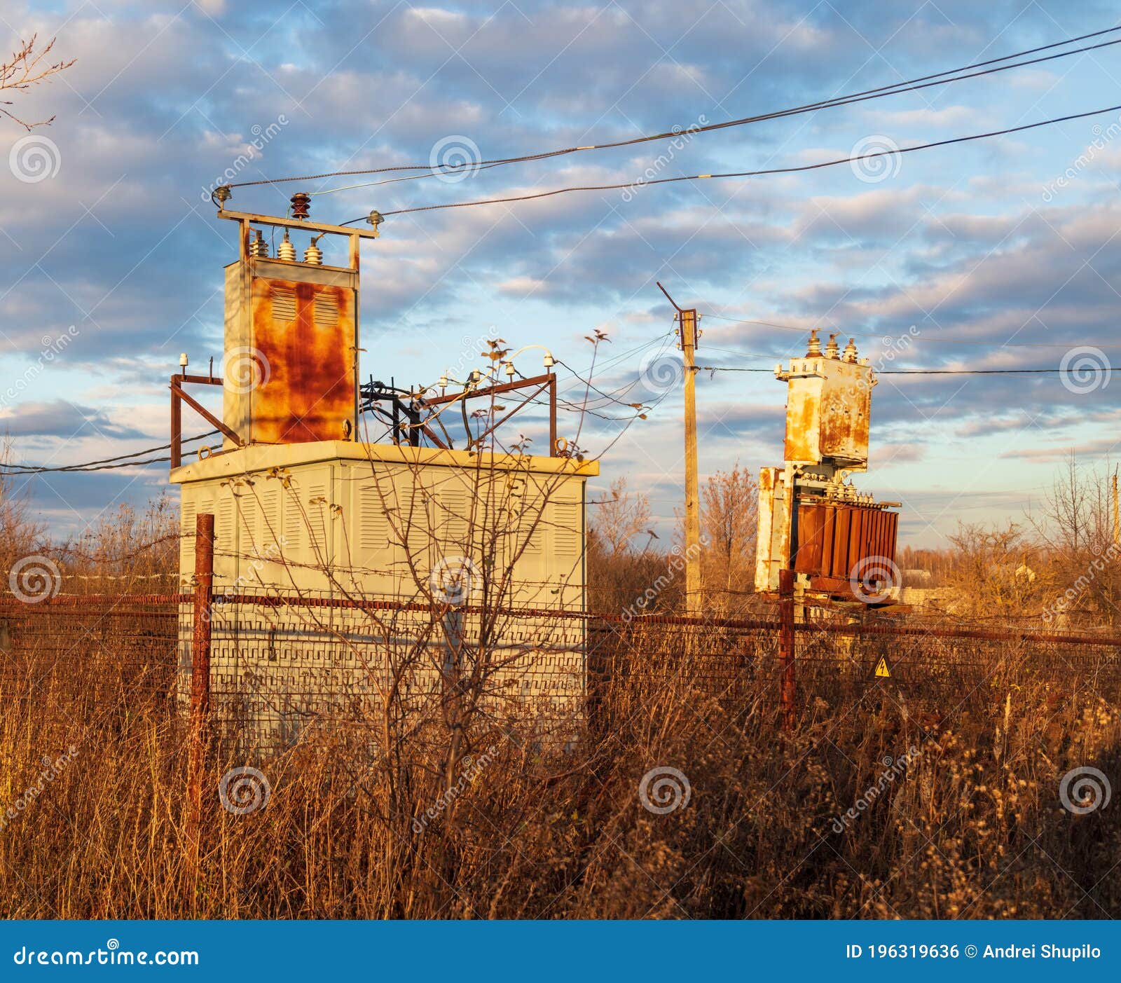 Rusty Metal Power Plant in Nature Stock Photo - Image of bulldozer ...