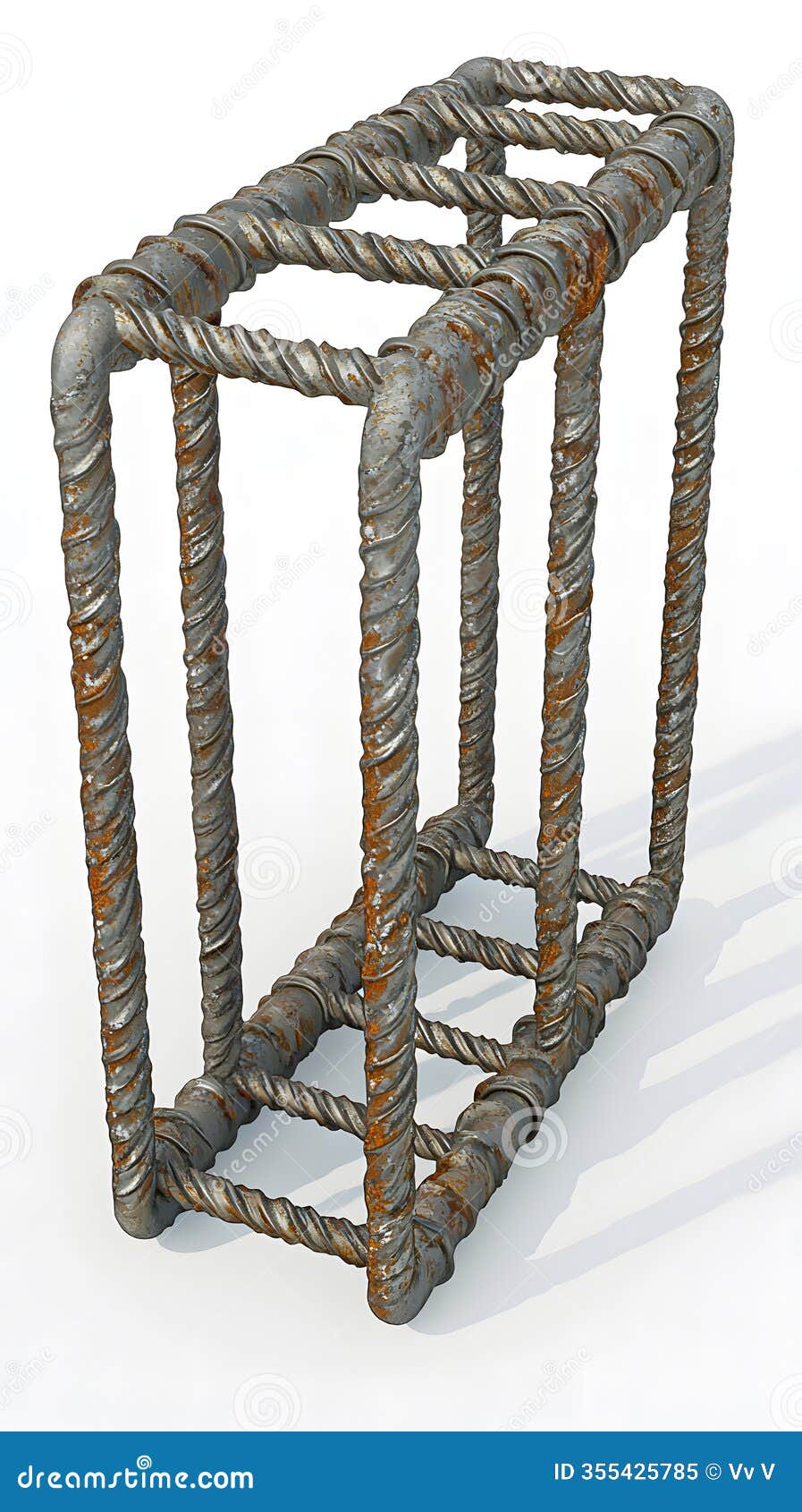 Rusty Metal Reinforcement Cage Structure Royalty-Free Stock Photography ...