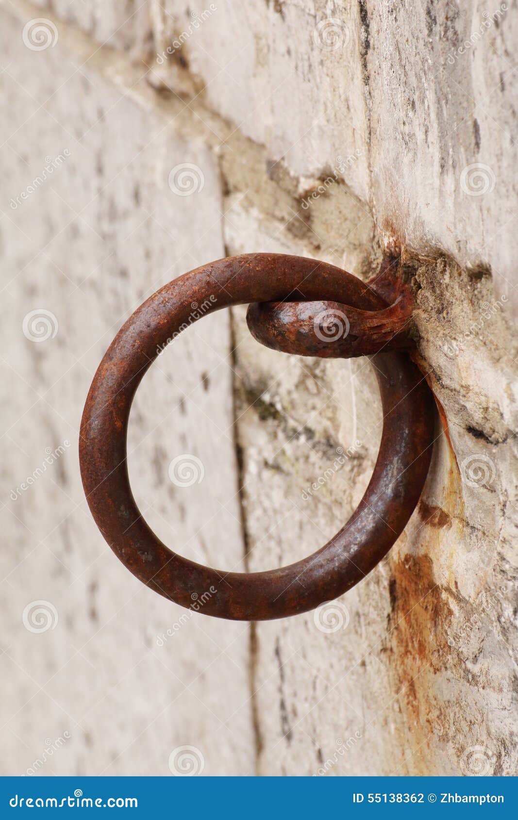 Rusty Metal Ring Mounted in Stone Wall Stock Photo - Image of medieval ...