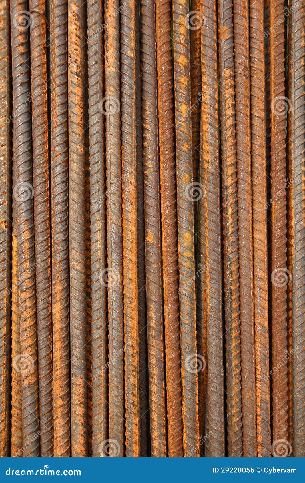 Rusty Metal Rods Background Stock Photo - Image of bundle, decay: 29220056