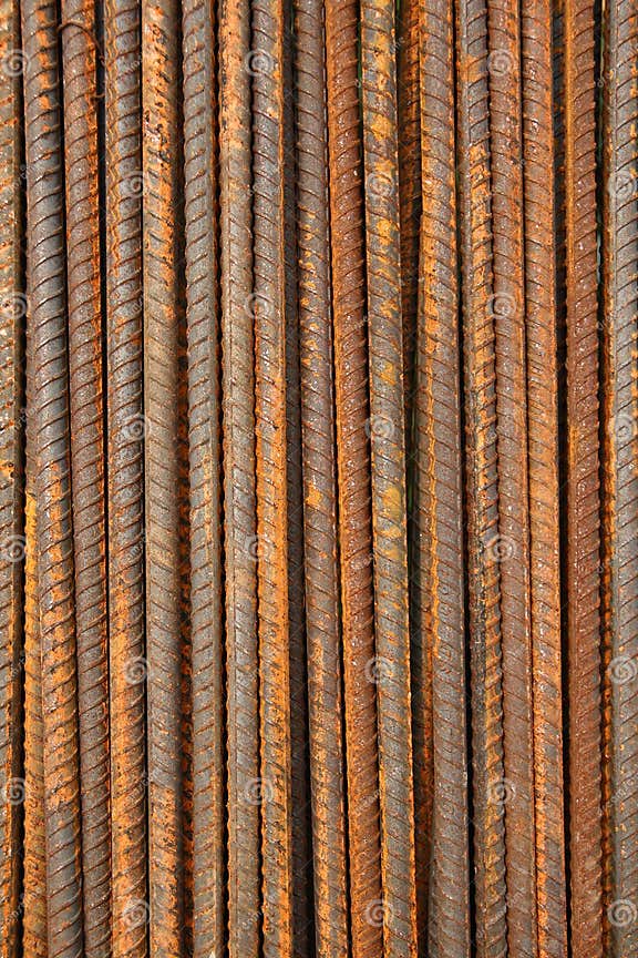 Rusty Metal Rods Background Stock Photo - Image of bundle, decay: 29220056