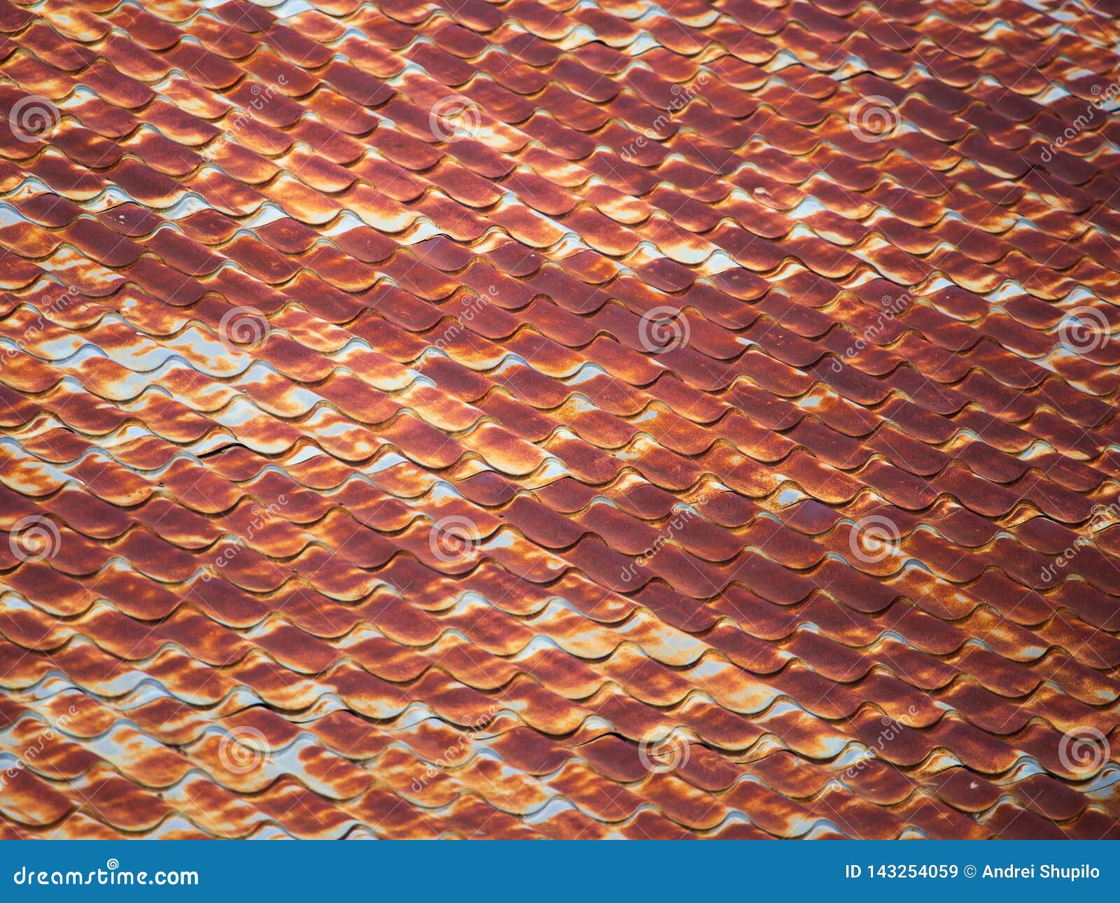 Rusty Metal on the Roof of the House Stock Image - Image of urban ...