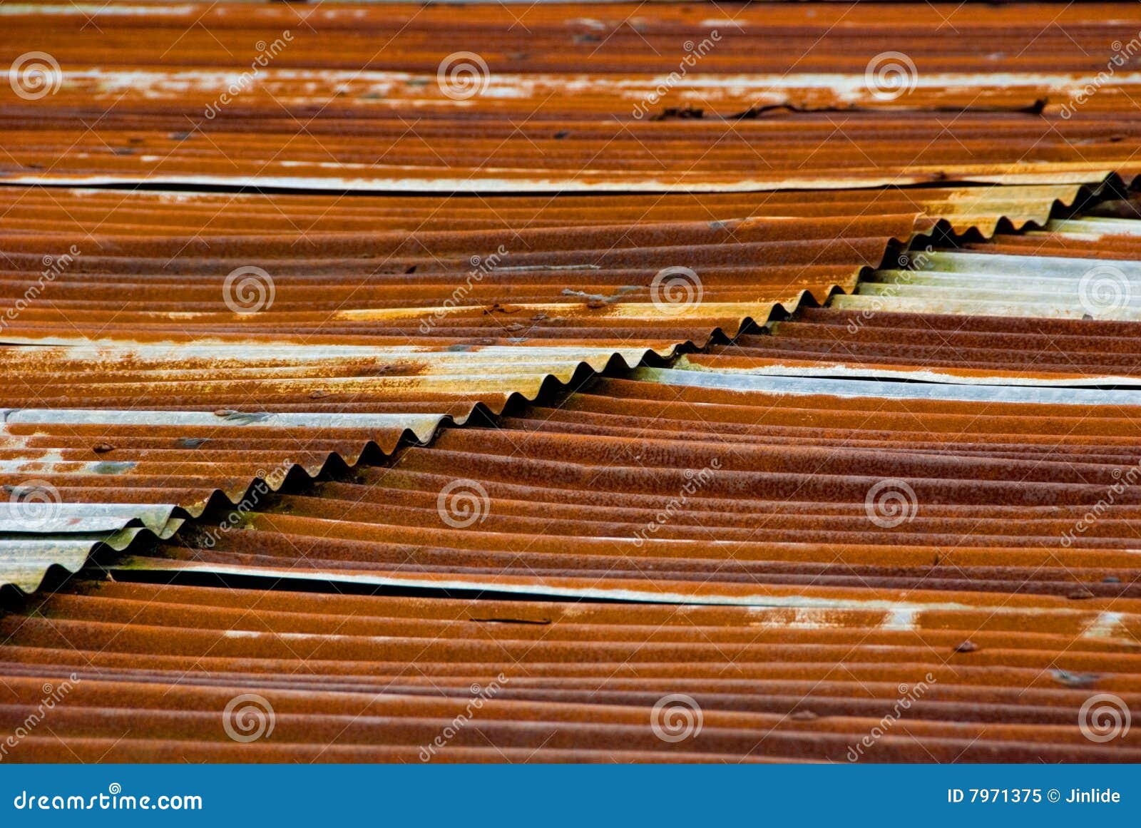 Rusty metal rooftop stock image. Image of construction - 7971375