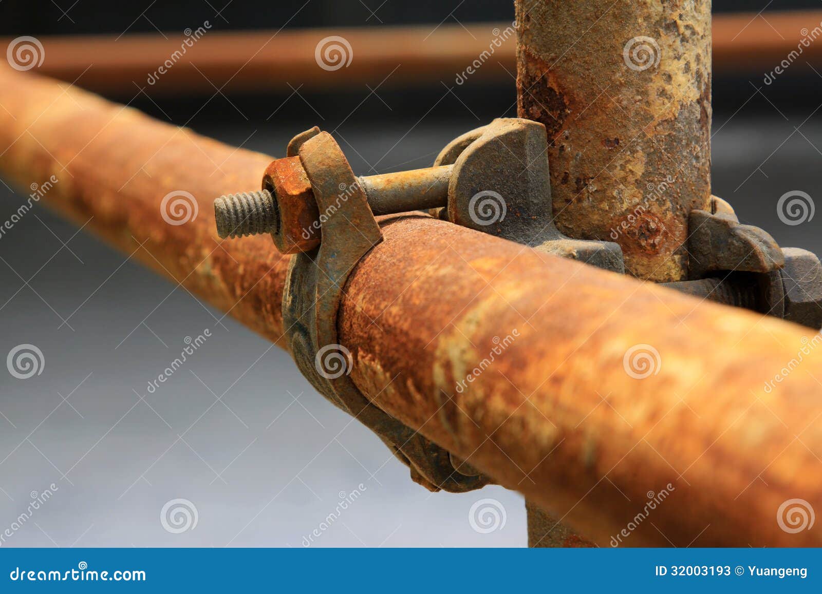 Rusty Metal Scaffolding Elements Stock Image - Image of erosion, life ...